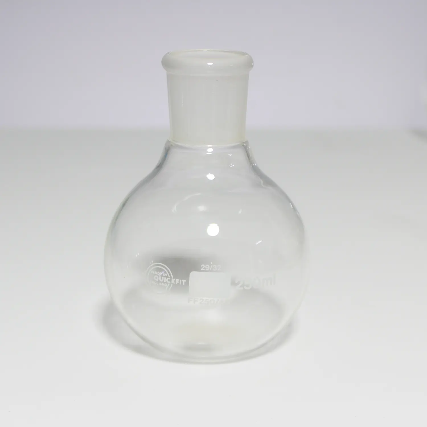 Ballon fond plat 250 ml Col rodé 29-32 QUICKFIT - KLARRION